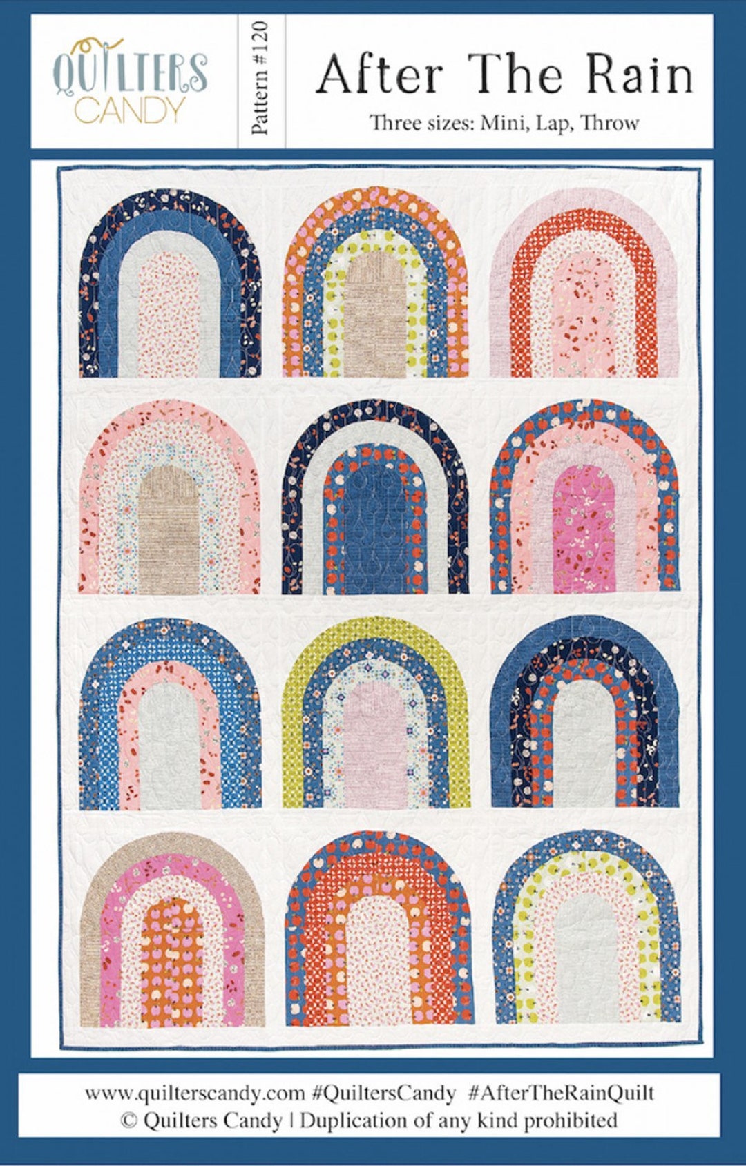 After the Rain Quilt Pattern Quilters Candy Rainbow Quilt - Etsy