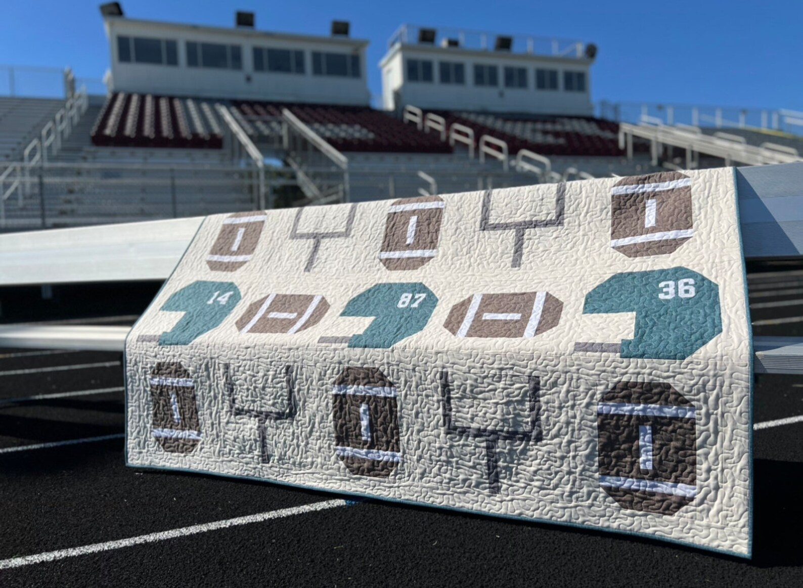 Team Football Quilt Pattern (PDF Pattern) - Etsy