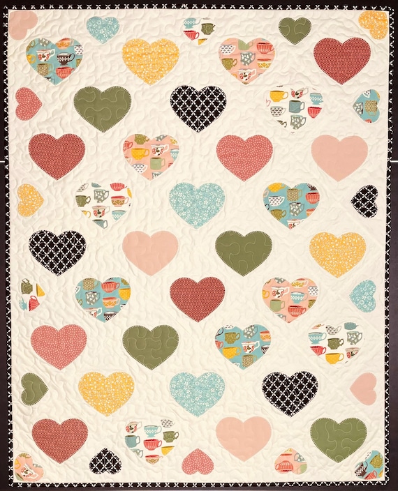 Happy Hearts Quilt Pattern | Etsy