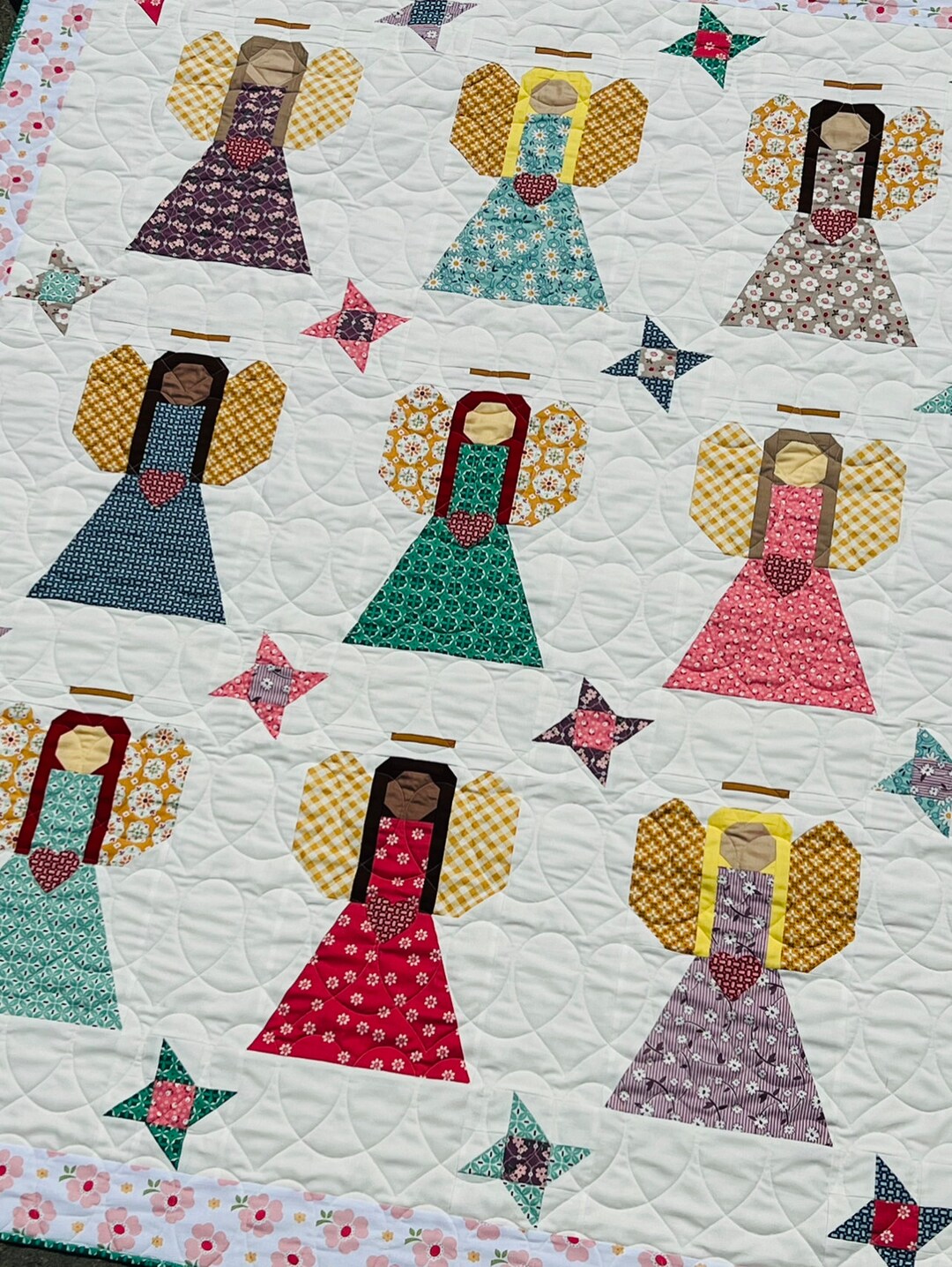 Guardian Angels Quilt Pattern Paper Print Version Mailed - Etsy