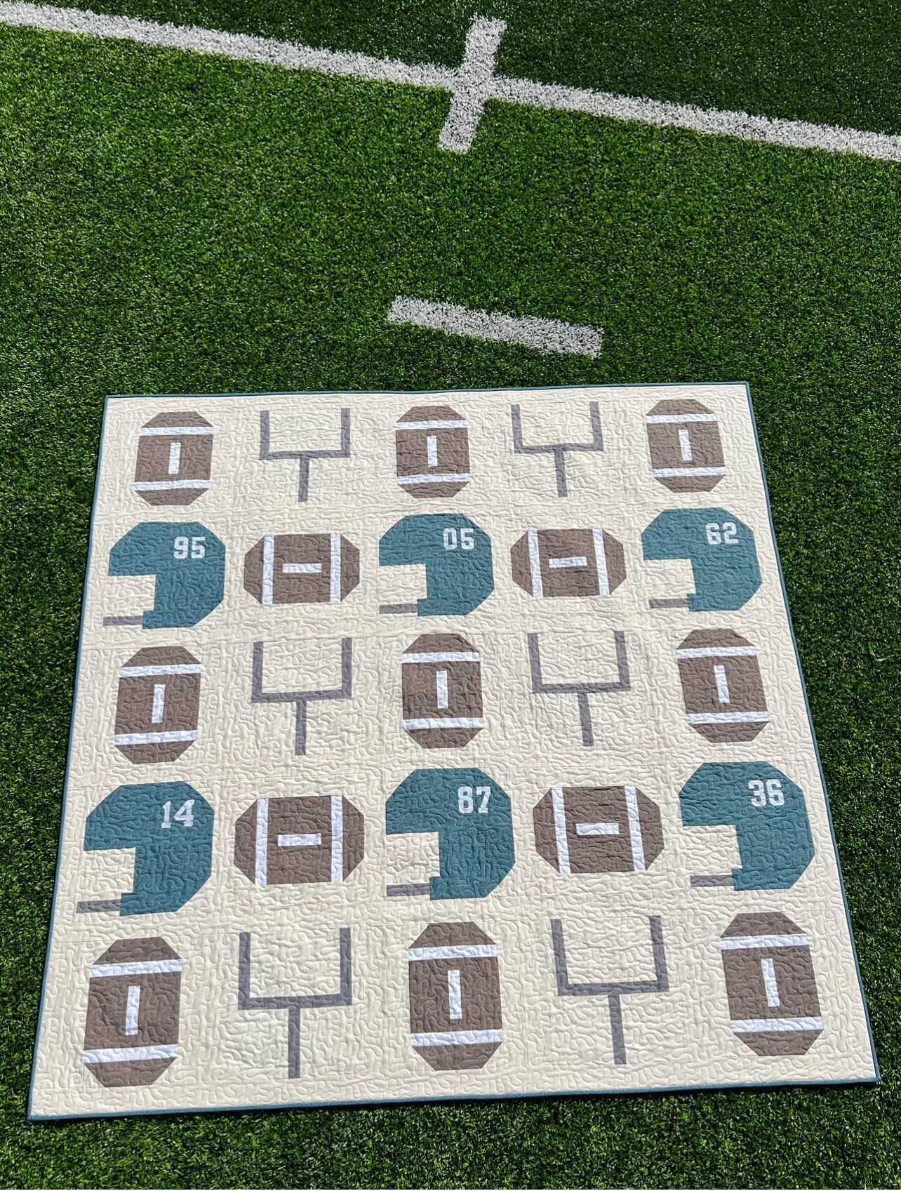 Team Football Quilt Pattern (PDF Pattern) - Etsy