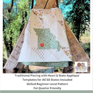 State Quilt Pattern: Beginner Friendly Fat Quarter Project (PDF ...