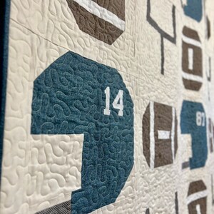 Team Football Quilt Pattern - Paper Print Pattern Version, Mailed - Etsy
