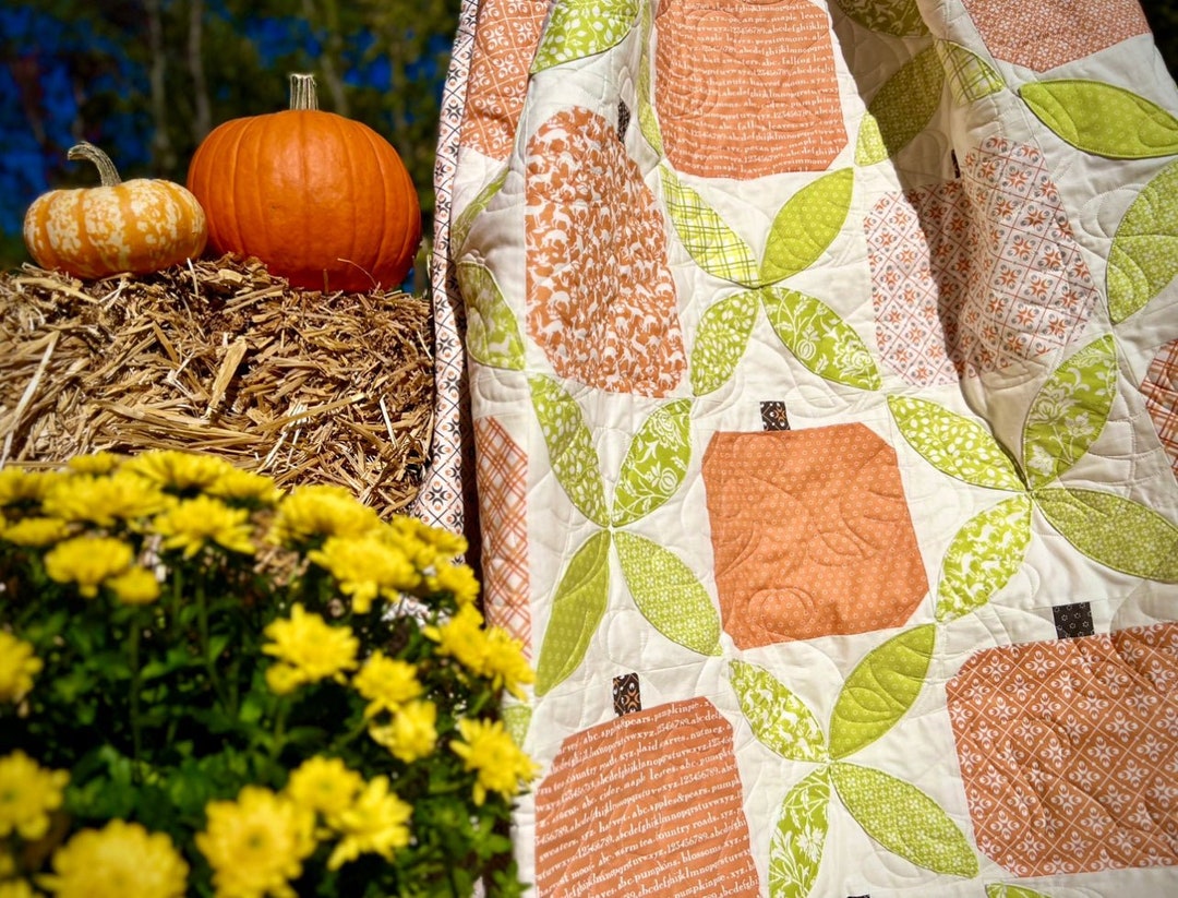 Pumpkin Vines Quilt Pattern (PDF Instant Digital Download) - Etsy