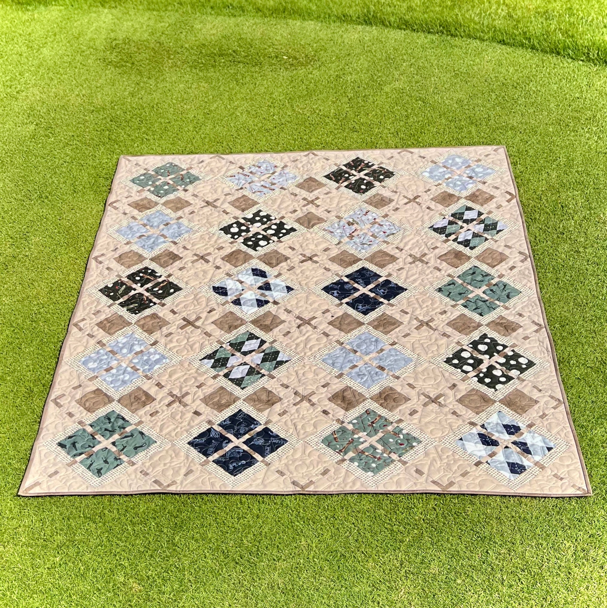 Argyle Golf Quilt Pattern (PDF Download) - Etsy