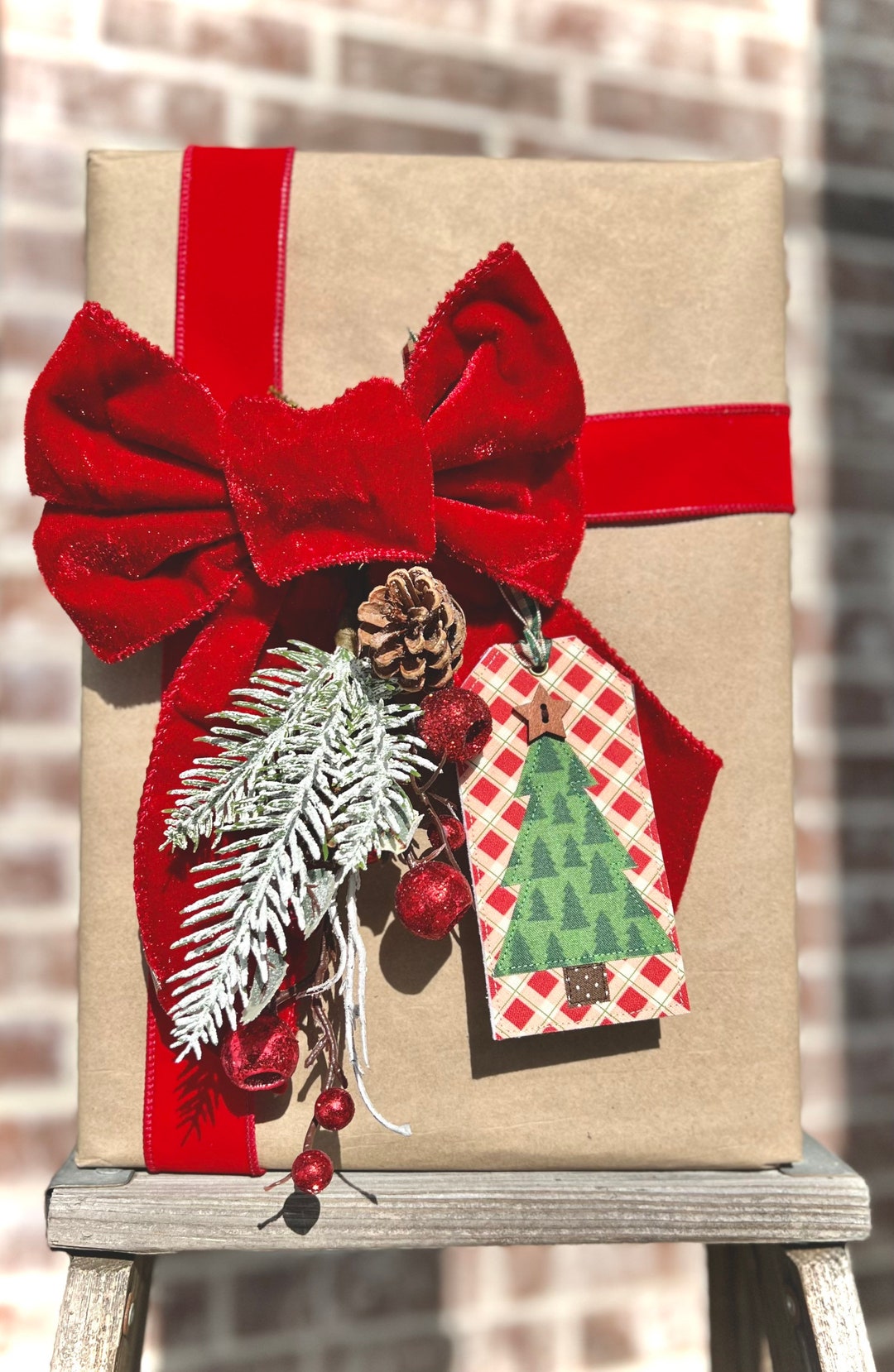 Christmas Gift Tag Pattern - DIY Fabric & Paper Tags - Etsy