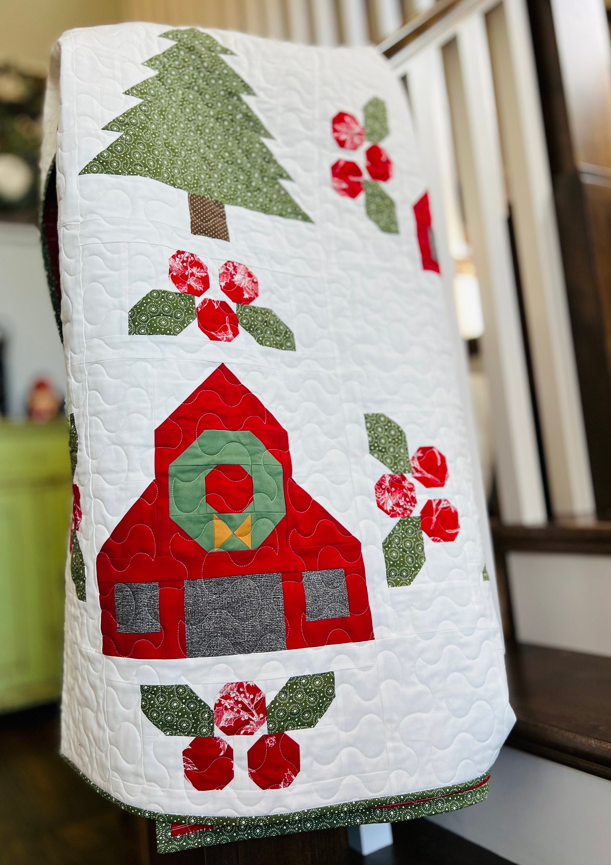Christmas on the Farm Quilt Pattern - Paper Print Version - Mailed - Etsy