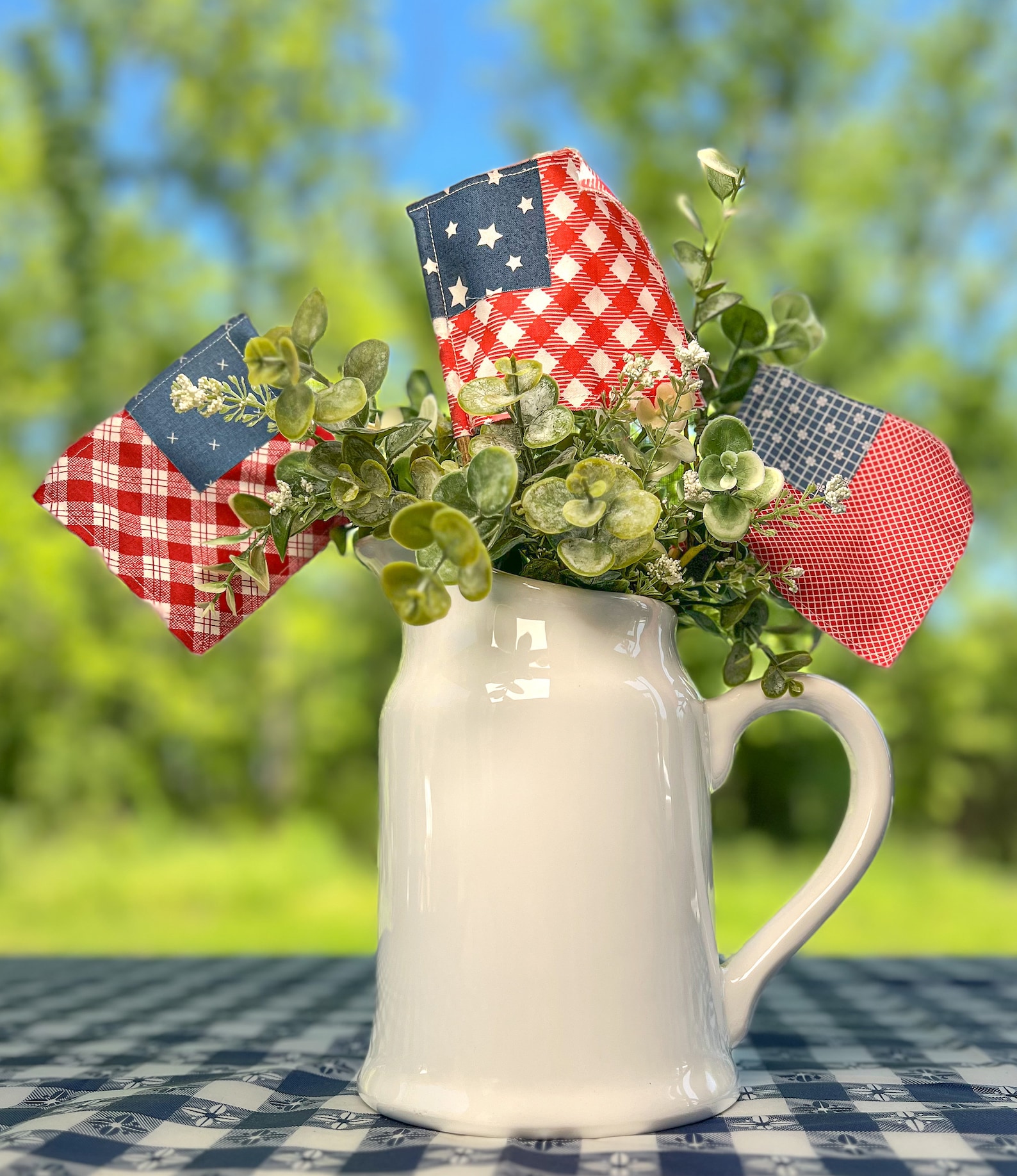 Summer Patriotic Flags DIY Sewing Pattern - Beginner Project, Instant ...