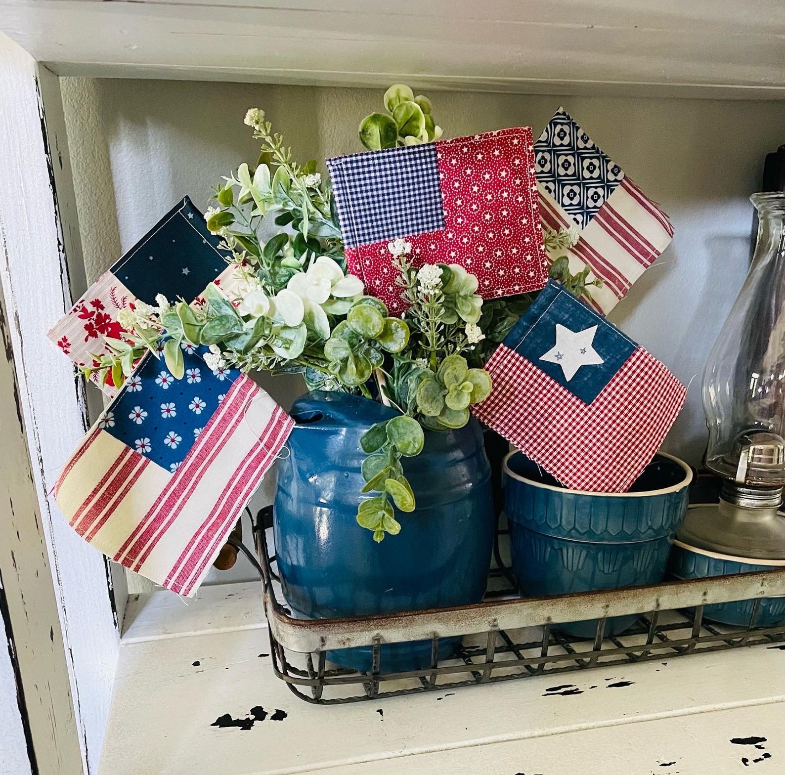 Summer Patriotic Flags DIY Sewing Pattern - Beginner Project, Instant ...