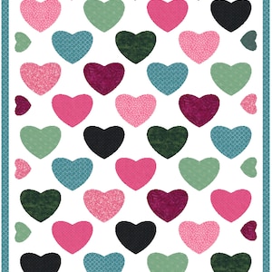 Happy Hearts Quilt Pattern - Etsy