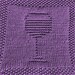Knitting Pattern for Wine Glass Washcloth or Afghan Square - Etsy