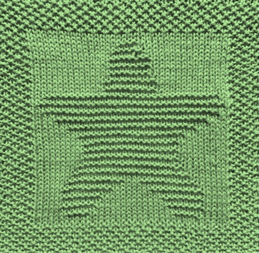 Knitting Pattern for Starfish Washcloth or Afghan Square | Etsy