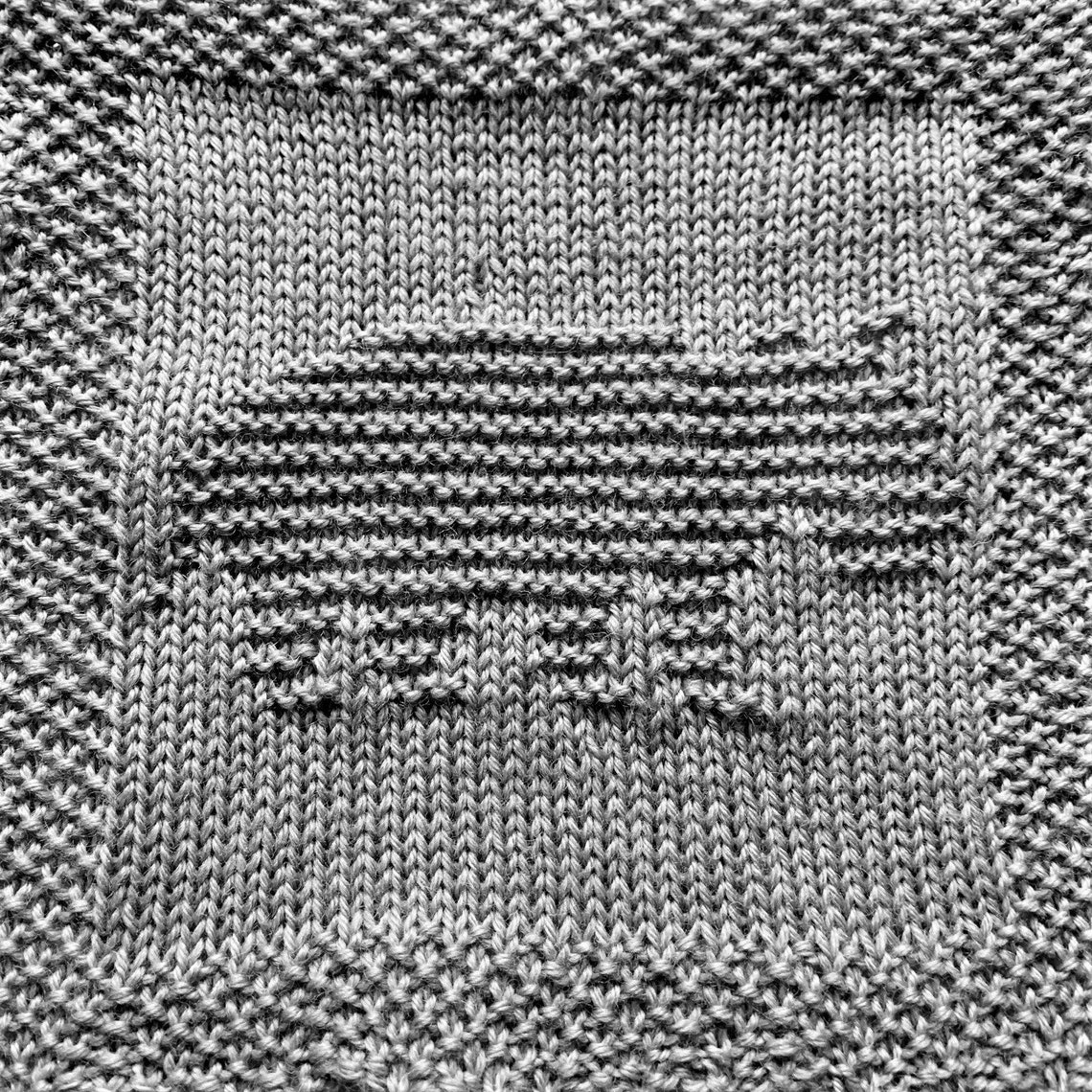 Knitting Pattern for Hippo Washcloth or Afghan Square - Etsy