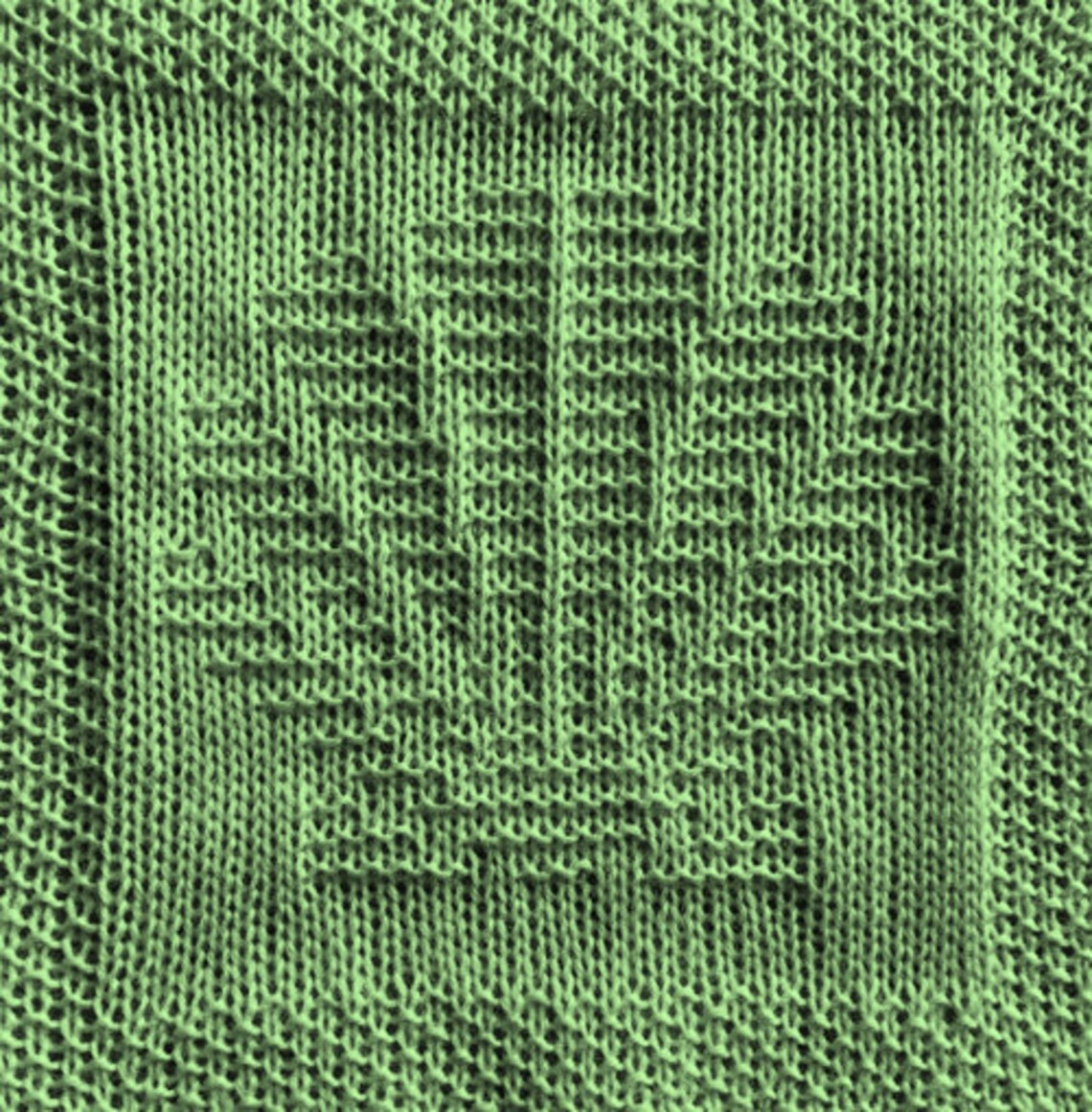 Knitting Pattern for Clam Shell Washcloth or Afghan Square - Etsy