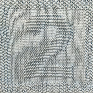 Knitting Pattern for Numbers 0-9 Washcloths or Afghan Squares - Etsy
