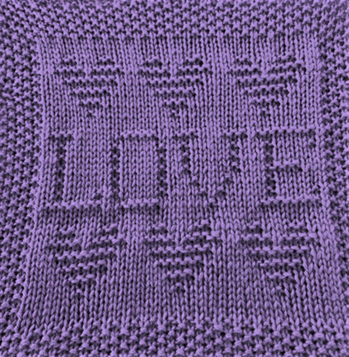 Knitting Pattern for Love Washcloth or Afghan Square | Etsy