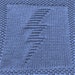 Knitting Pattern for Lightning Bolt Washcloth or Afghan Square - Etsy