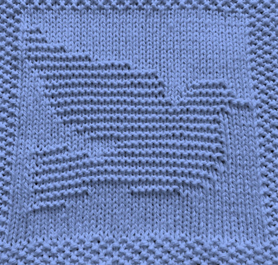 Knitting Pattern for Dove Washcloth or Afghan Square - Etsy