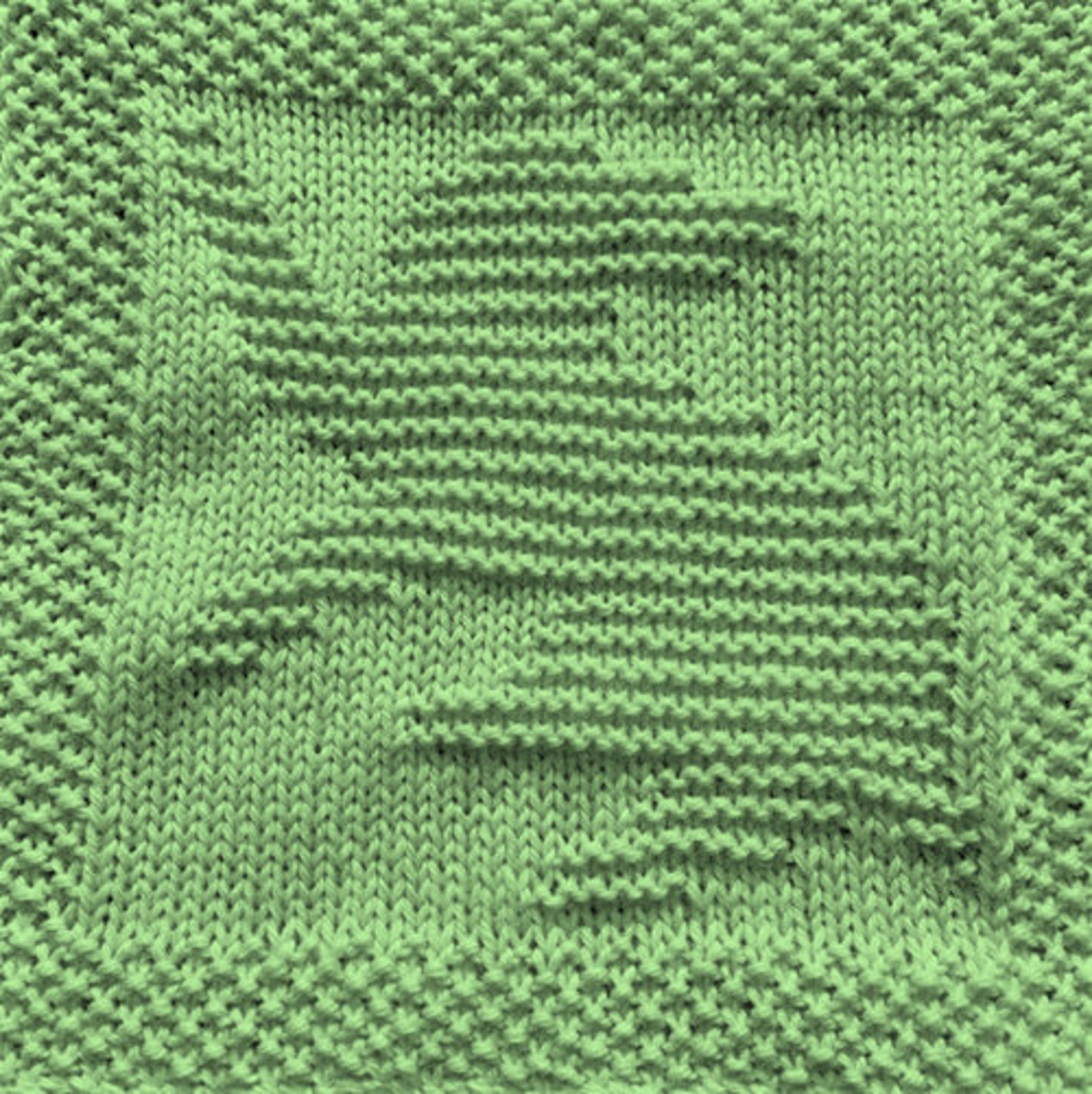 Knitting Pattern for Badger Washcloth or Afghan Square - Etsy