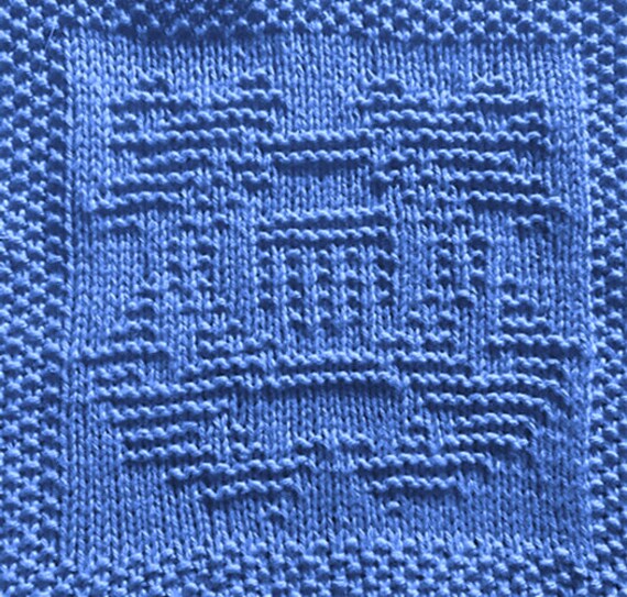 Knitting Pattern for US Coast Guard Washcloth or Afghan Square - Etsy