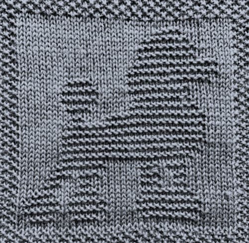 Knitting Pattern for Poodle Washcloth or Afghan Square - Etsy