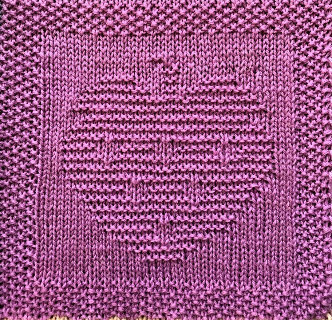 Knitting Pattern for Strawberry Washcloth or Afghan Square - Etsy