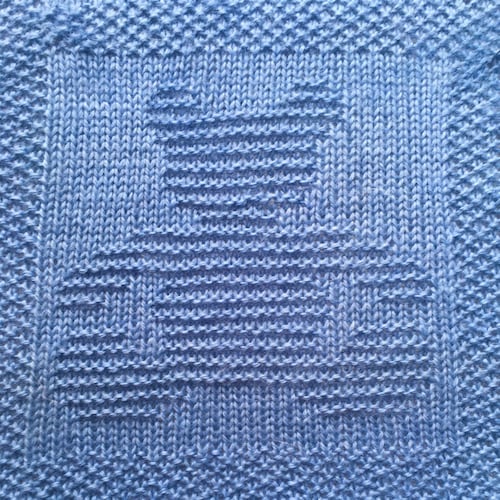 Knitting Pattern for Dolphin Dishcloth or Blanket Square - Etsy