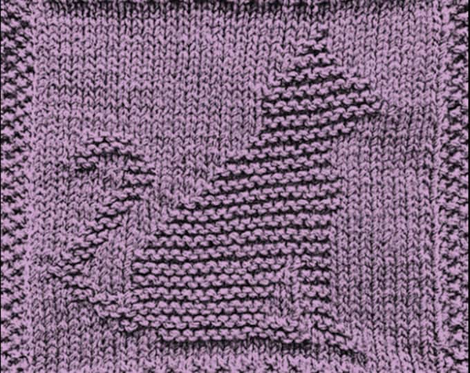 Knitting Pattern for Cat Washcloth or Blanket Square - Etsy