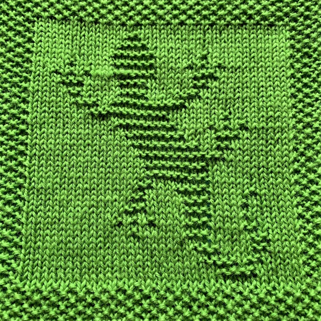 Knitting Pattern for Lizard Washcloth or Afghan Square - Etsy