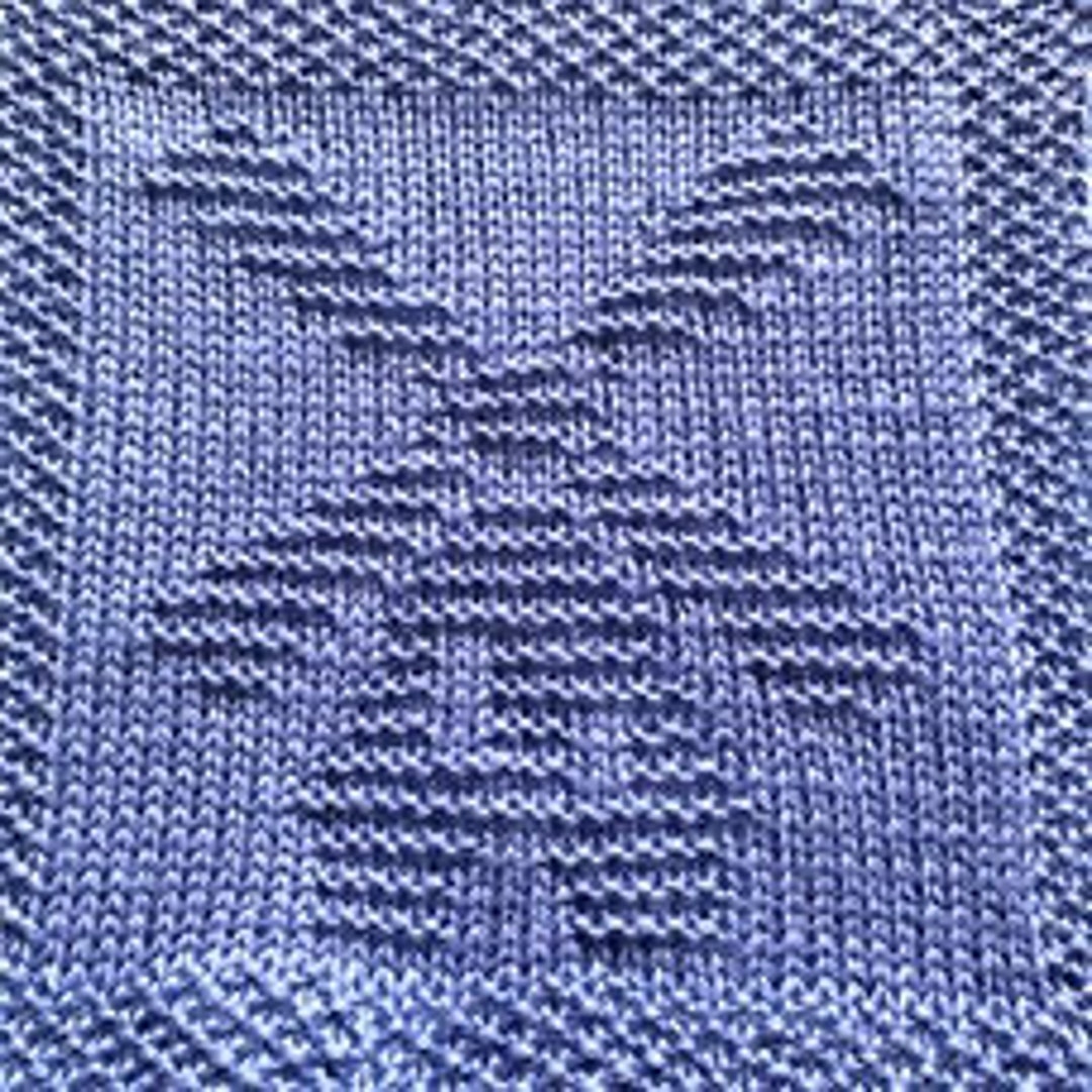 Knitting Pattern for Windmill Washcloth or Afghan Square - Etsy