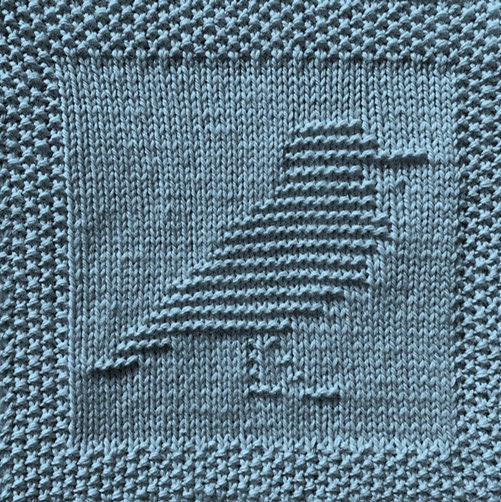 Knitting Pattern for Seagull Washcloth or Afghan Square - Etsy