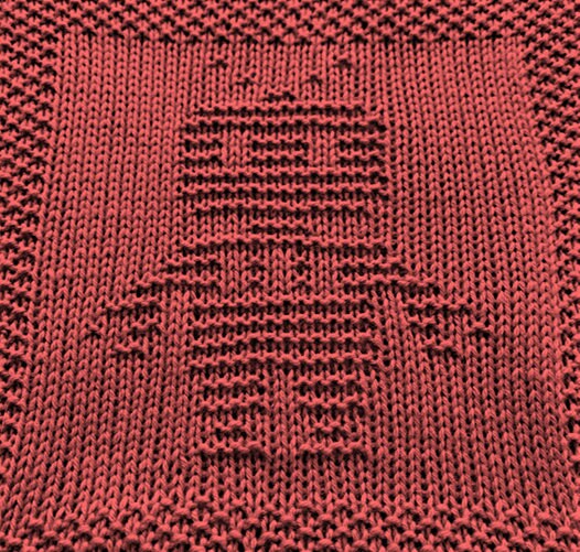 Knitting Pattern for Robot Washcloth or Afghan Square - Etsy