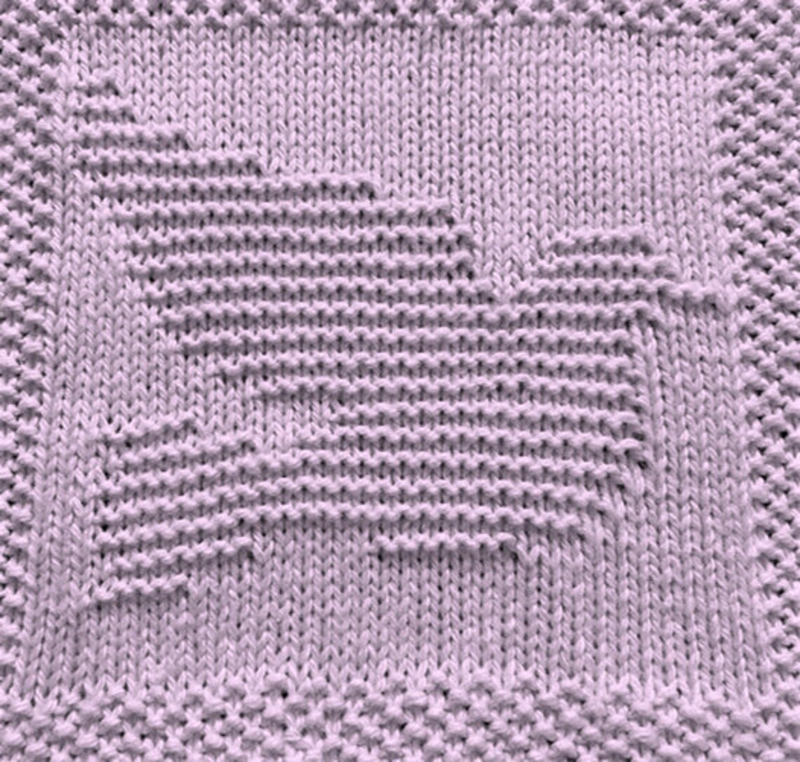 Knitting Pattern for Dove Washcloth or Afghan Square - Etsy