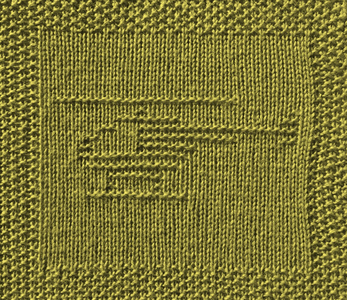 Knitting Pattern for Helicopter Washcloth or Afghan Square - Etsy