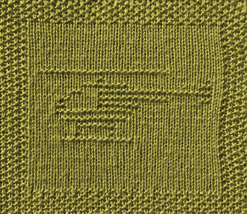 Knitting Pattern for Helicopter Washcloth or Afghan Square - Etsy