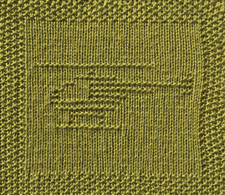 Knitting Pattern for Helicopter Washcloth or Afghan Square - Etsy