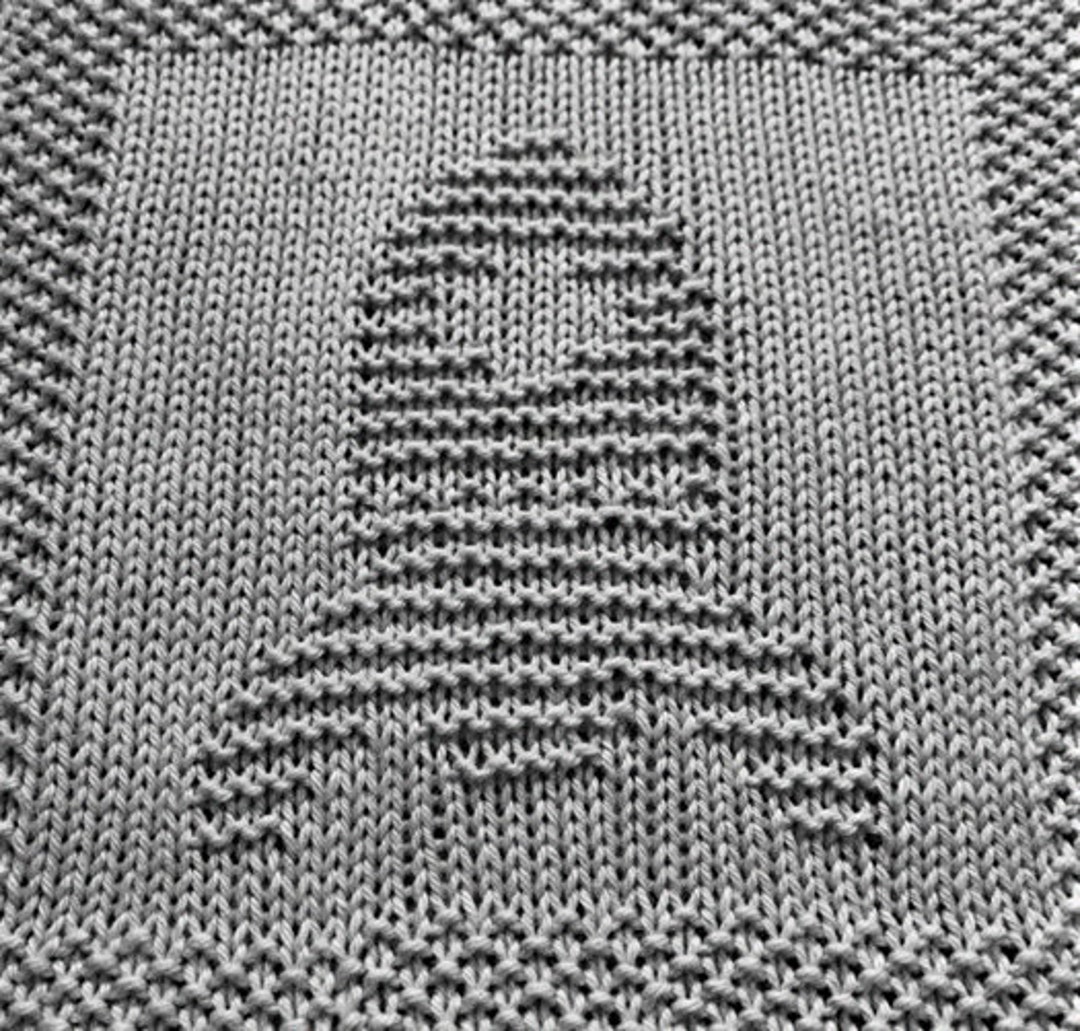 Knitting Pattern for Space Rocket Washcloth or Afghan Square - Etsy