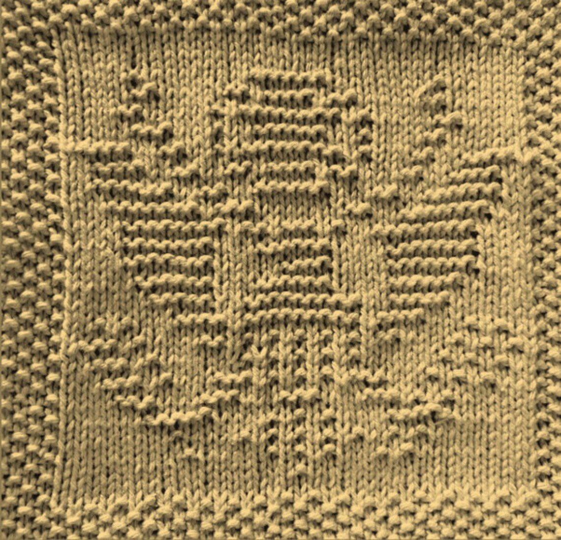 Knitting Pattern for US Army Washcloth or Afghan Square - Etsy