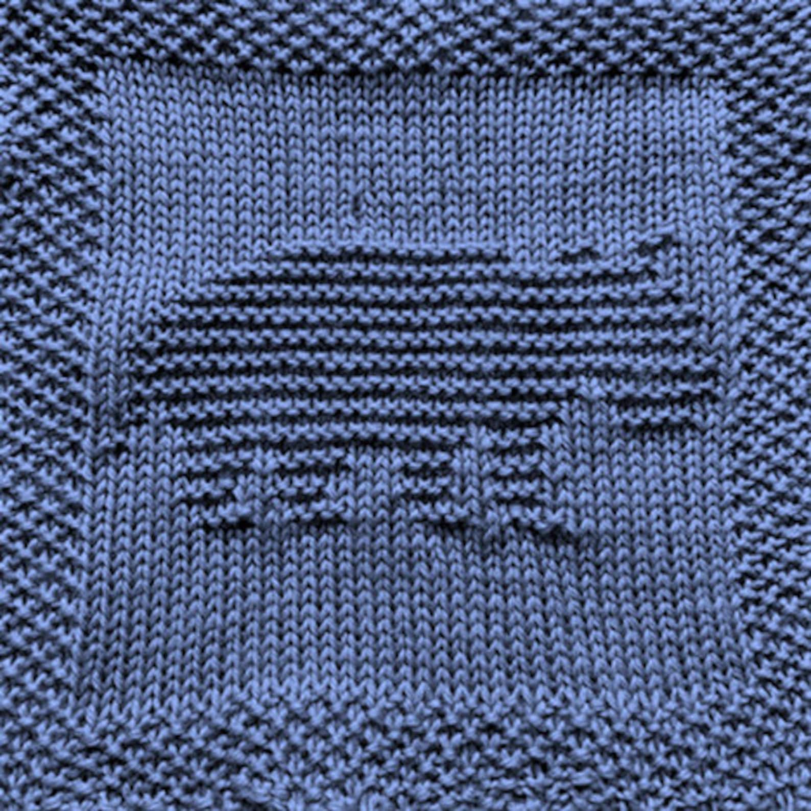 Knitting Pattern for Hippo Washcloth or Afghan Square - Etsy