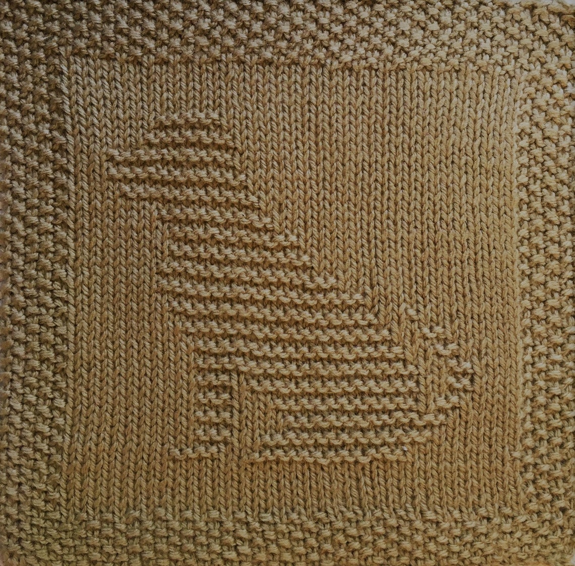 Knitting Pattern for Labrador Dog Washcloth or Blanket Square - Etsy