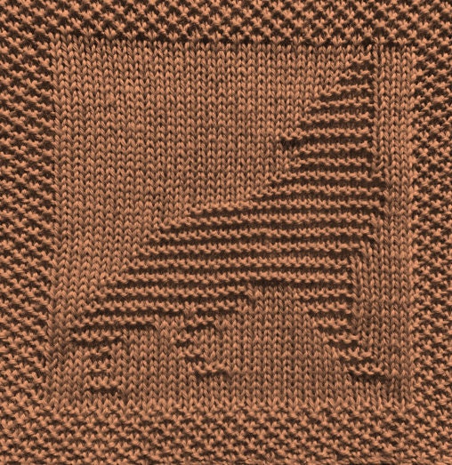 Knitting Pattern for Wolf Washcloth or Afghan Square - Etsy