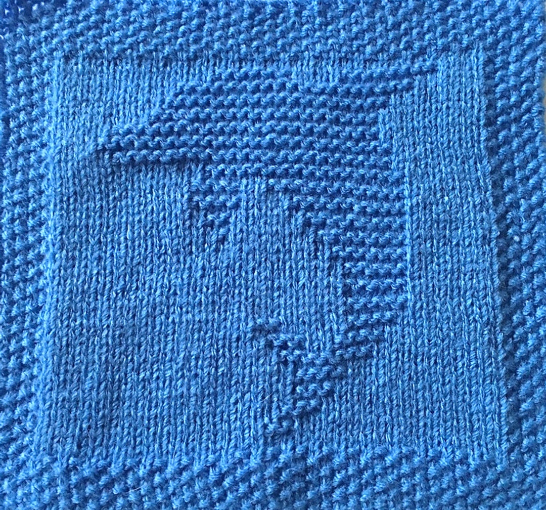 Knitting Pattern for Dolphin Dishcloth or Blanket Square - Etsy