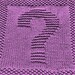 Knitting Pattern for Question Mark Washcloth or Afghan Square - Etsy