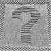 Knitting Pattern for Question Mark Washcloth or Afghan Square - Etsy