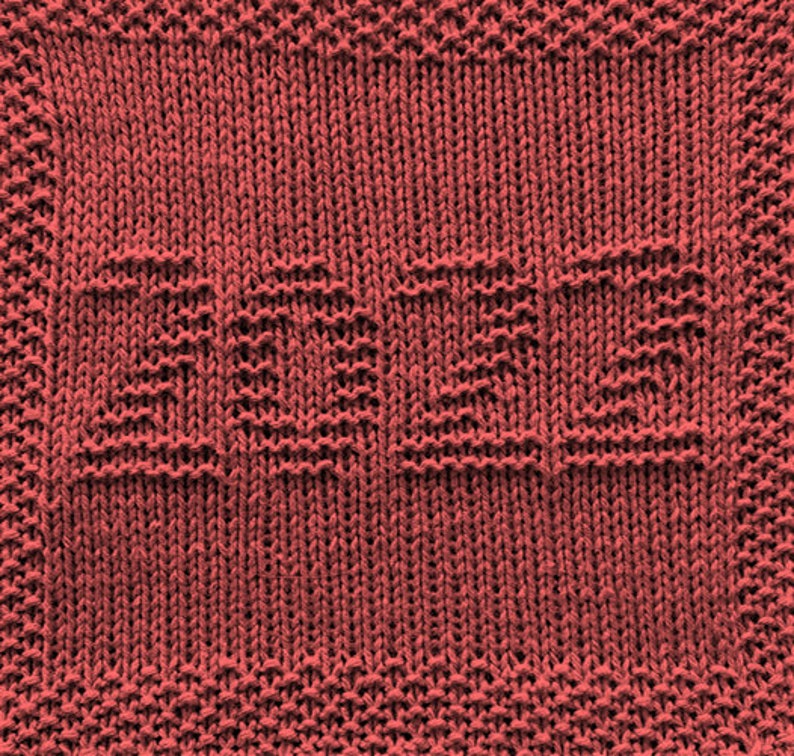 Knitting Pattern for 2022 Washcloth or Afghan Square | Etsy