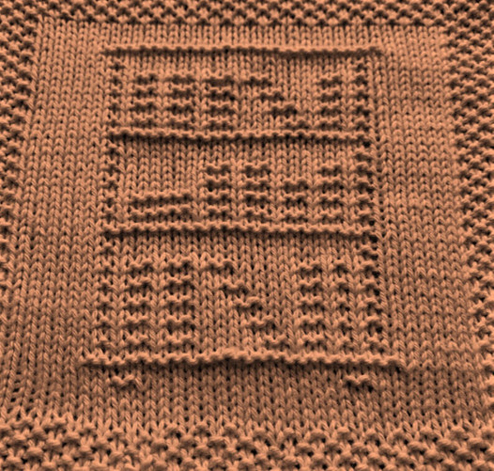 Knitting Pattern for Bookcase Washcloth or Afghan Square - Etsy