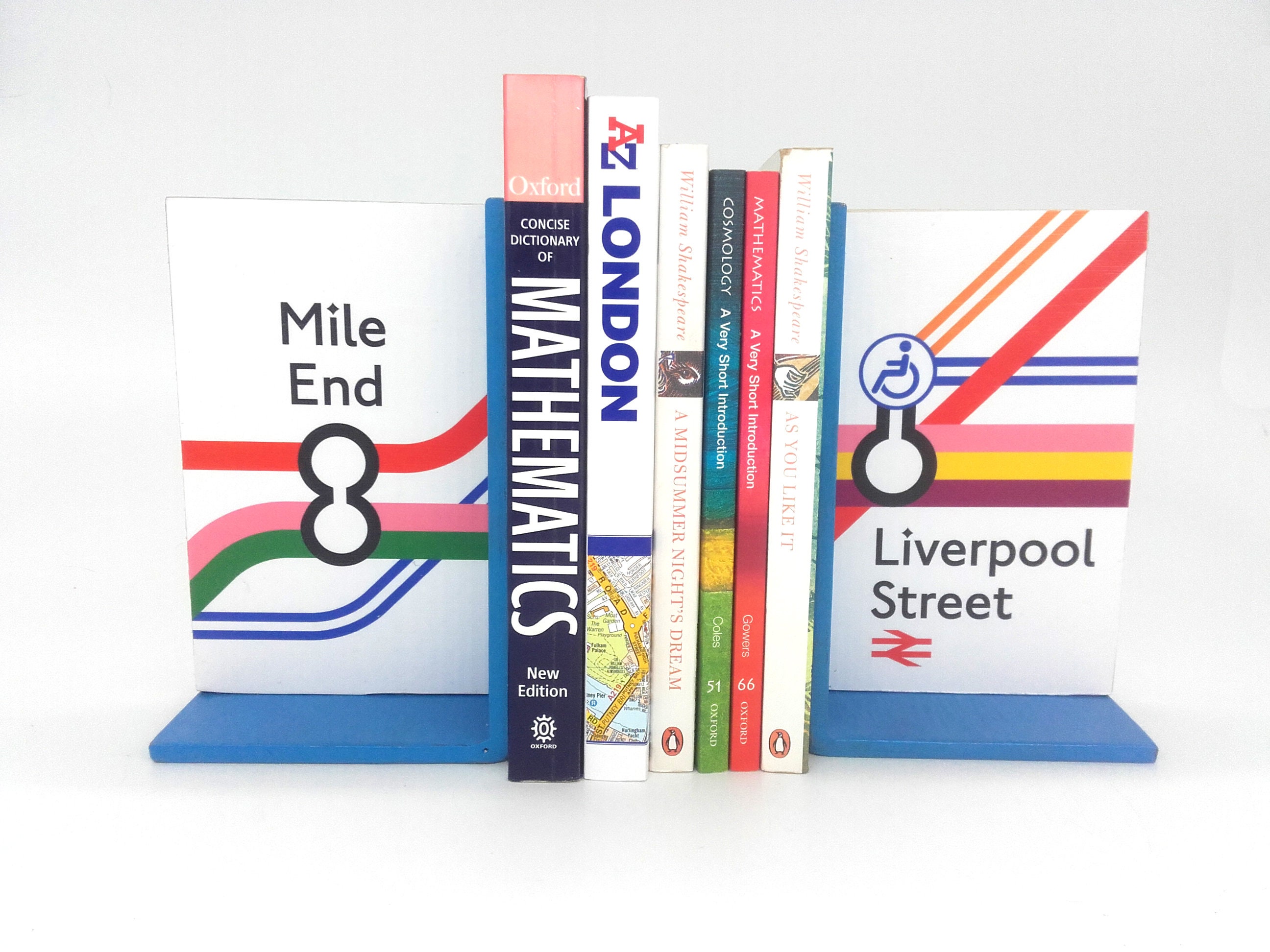 London Underground Bookend, Metal Bookend, Graphic Design Bookend ...