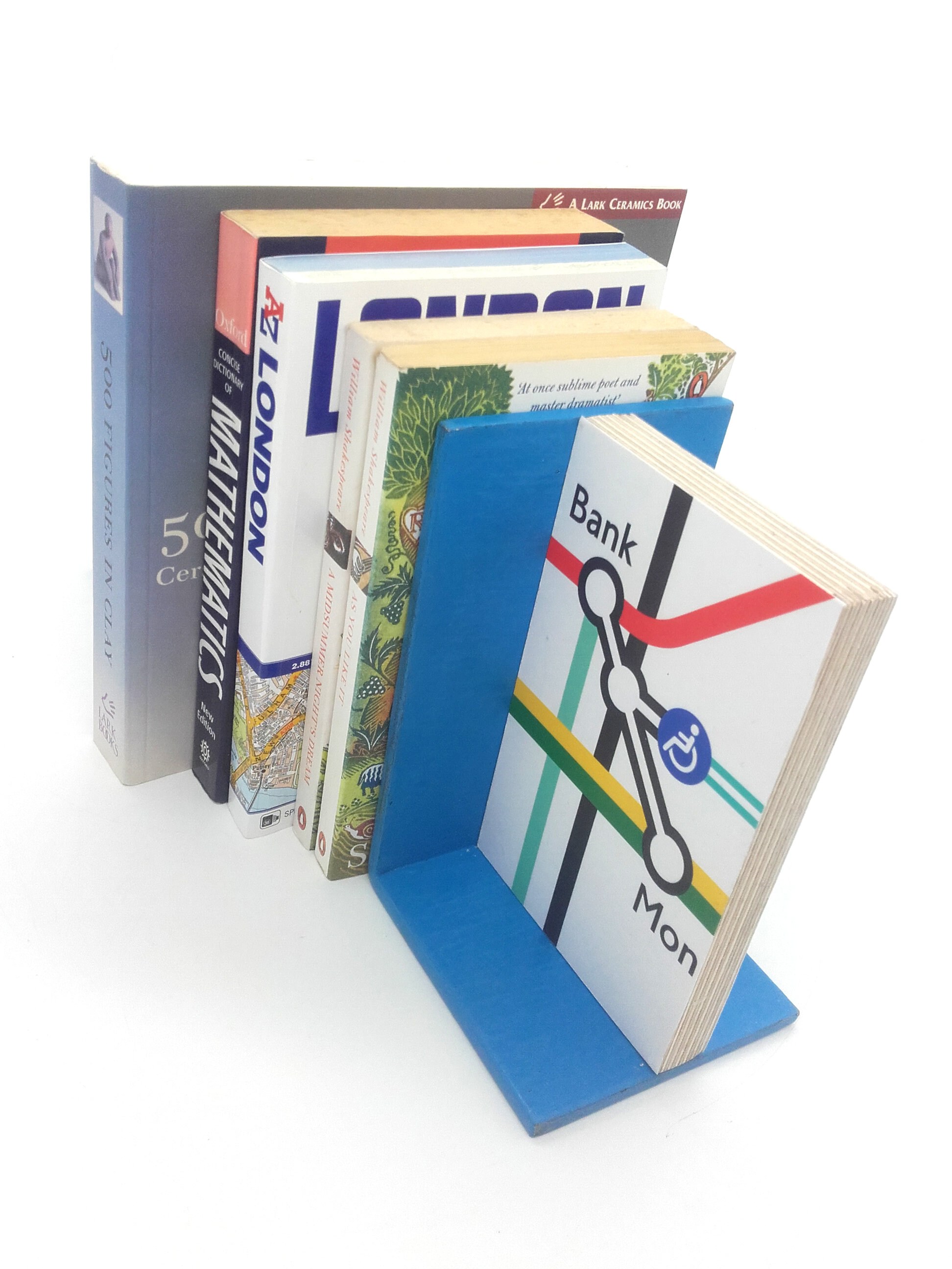 London Underground Bookend Metal Bookend Graphic Design - Etsy