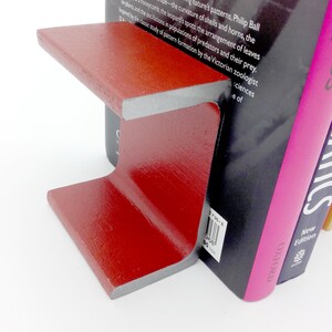 Metal Bookends, Industrial Bookends, Large Channel Steel Bookends ...