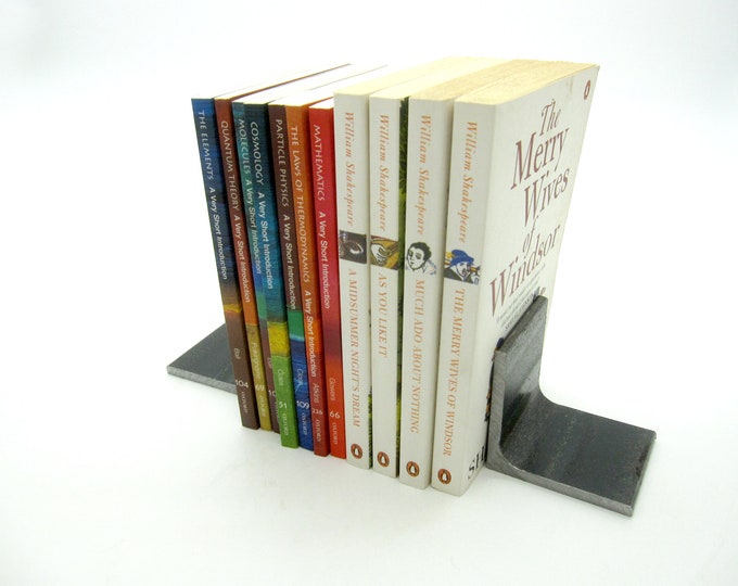 Metal Bookends, Industrial Bookends, Angle Steel Industrial Bookends ...